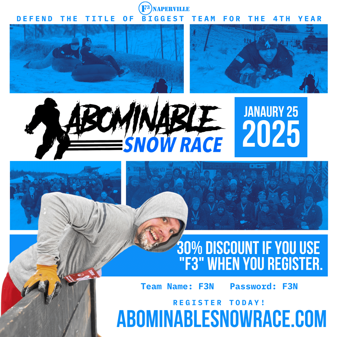 Sign up for the 2025 ABOMINABLE SNOW RACE | F3 Naperville